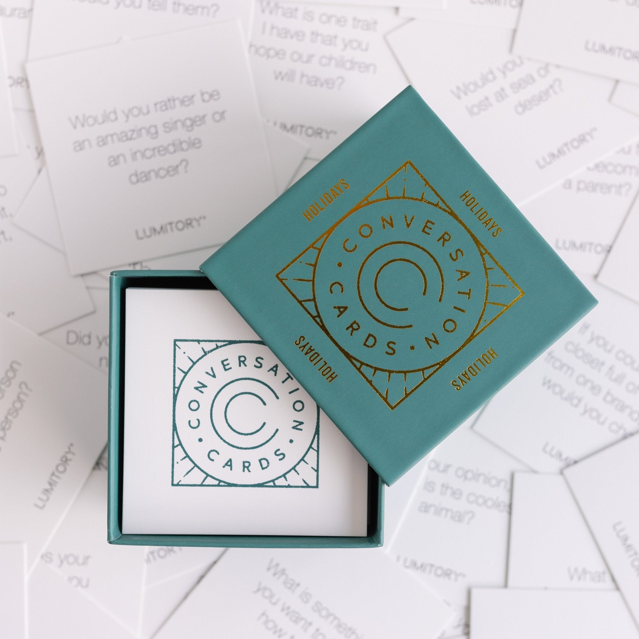 Holidays Conversation Cards - Holiday Conversation Card Game – Lumitory