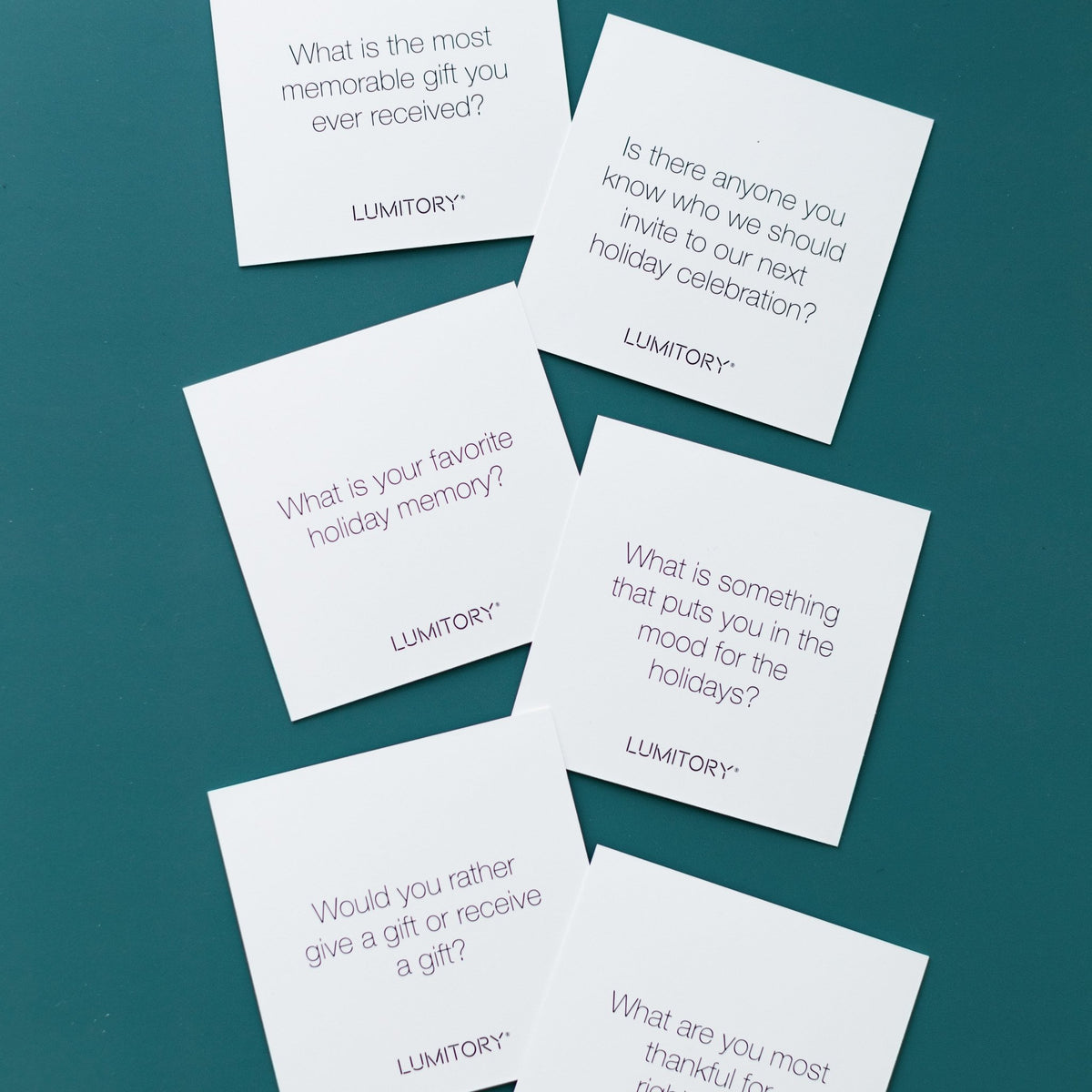 Holidays Conversation Cards - Holiday Conversation Card Game – Lumitory