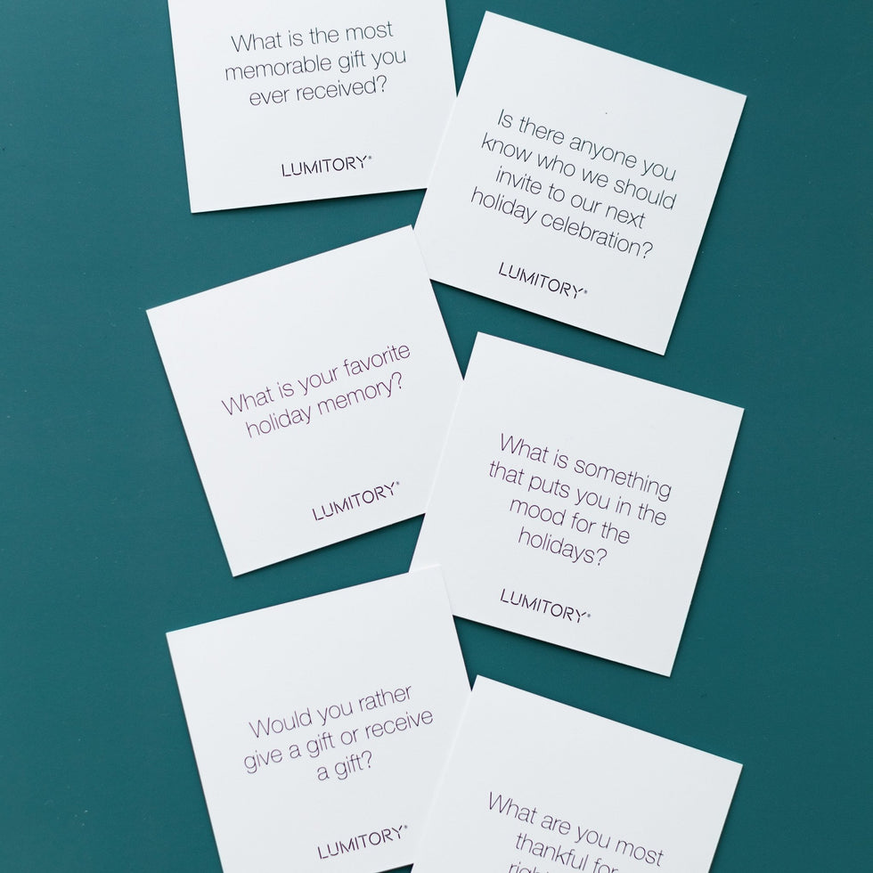 Holidays Conversation Cards - Holiday Conversation Card Game – Lumitory